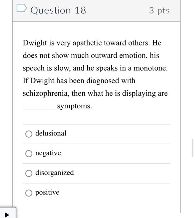 Solved Question 17 3 pts Dr. Janus is seeing a client | Chegg.com Solved Question 17 3 pts Dr. Janus is seeing a client | Chegg.com