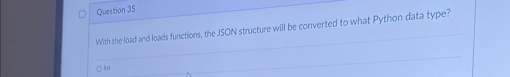 Solved Question 35With the load and loads functions, the | Chegg.com