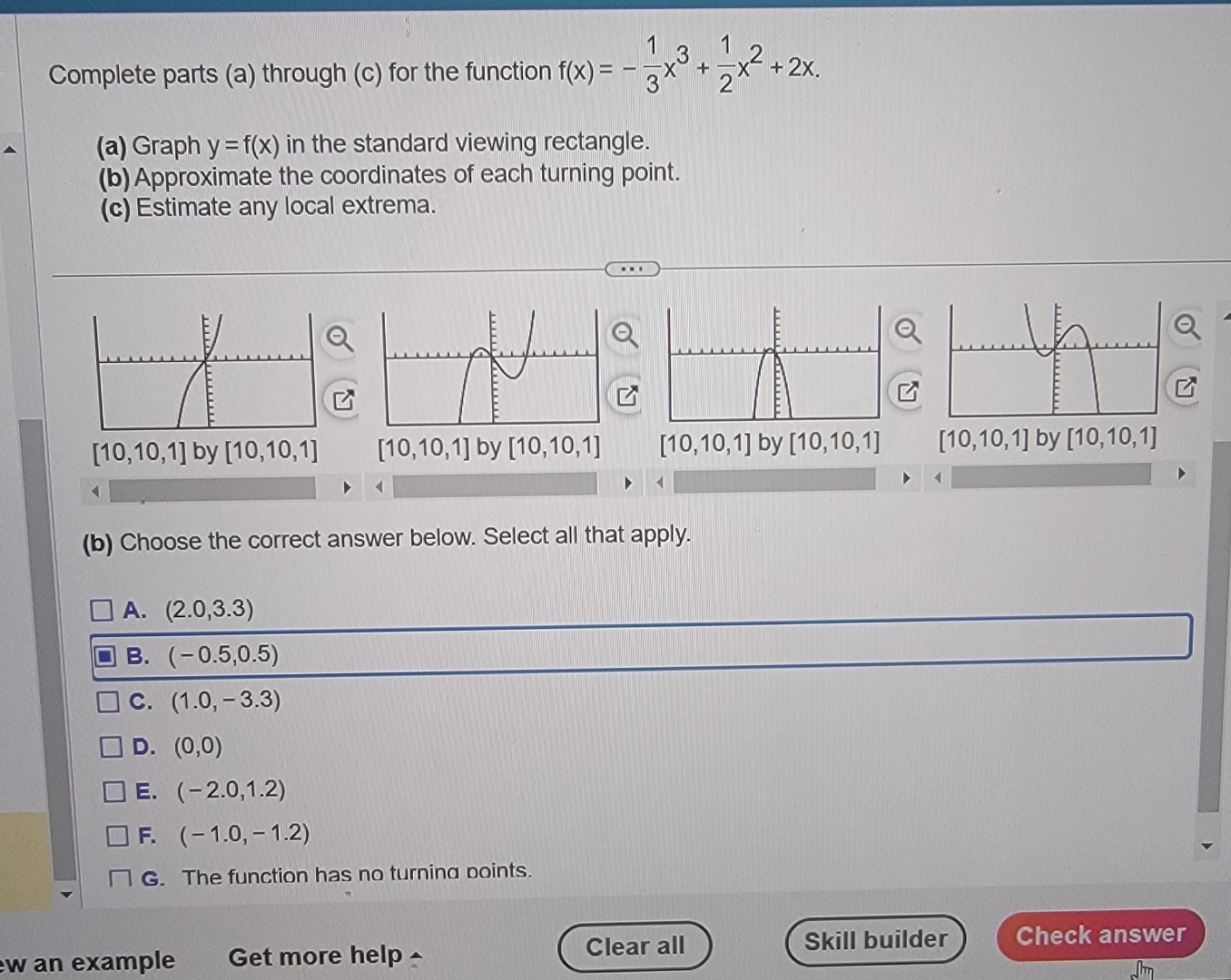 Solved Complete parts (a) ﻿through (c) ﻿for the function | Chegg.com