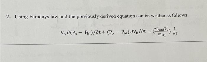2- Using Faradays law and the previously derived | Chegg.com