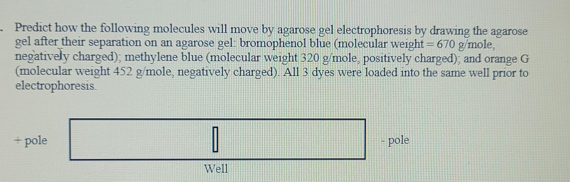 Solved . Predict how the following molecules will move by | Chegg.com