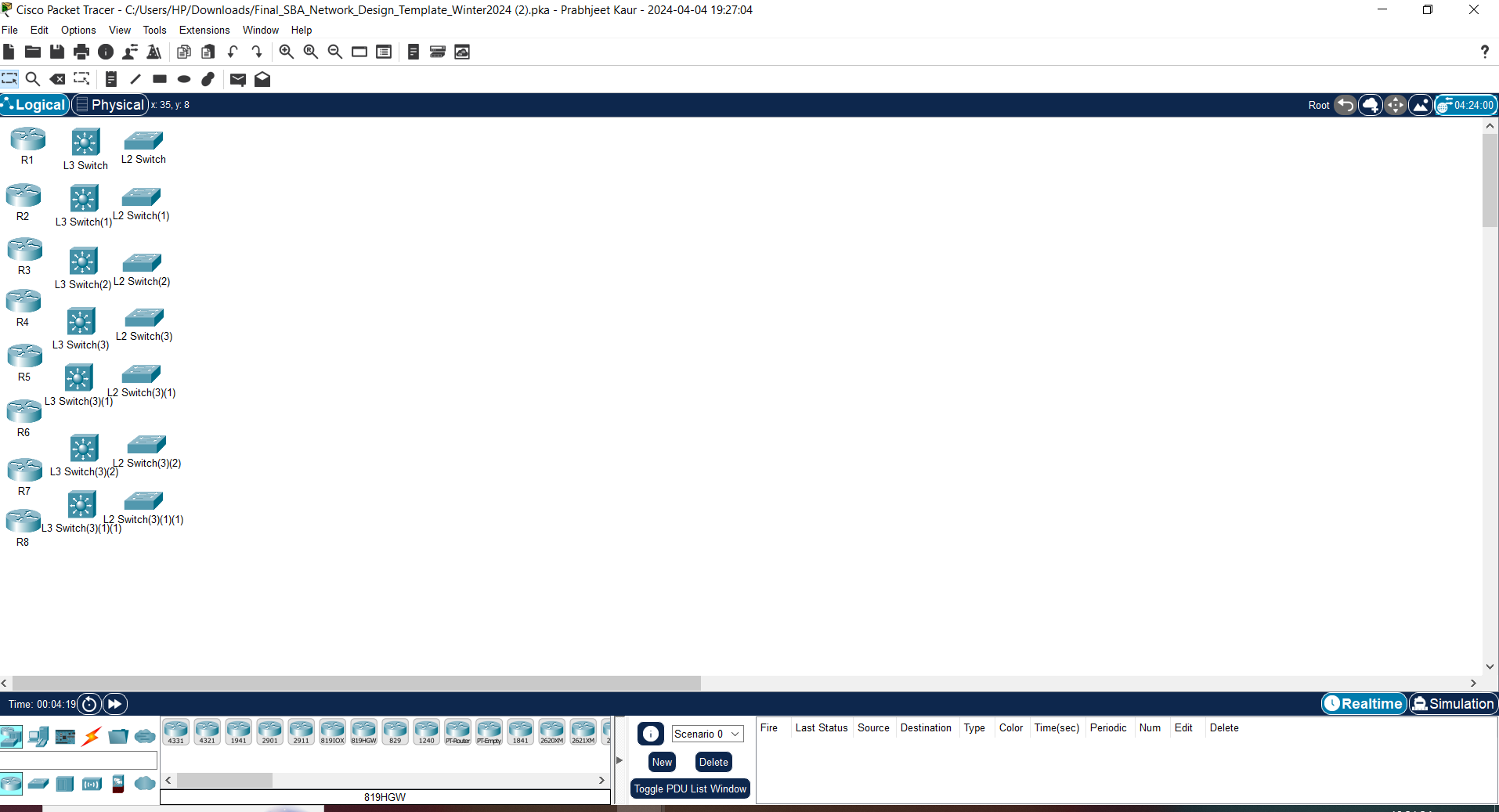 Solved Topology Objective - ﻿To design a network topology | Chegg.com