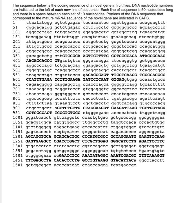 Solved 1) protein synthesis begins at nucleotide number | Chegg.com
