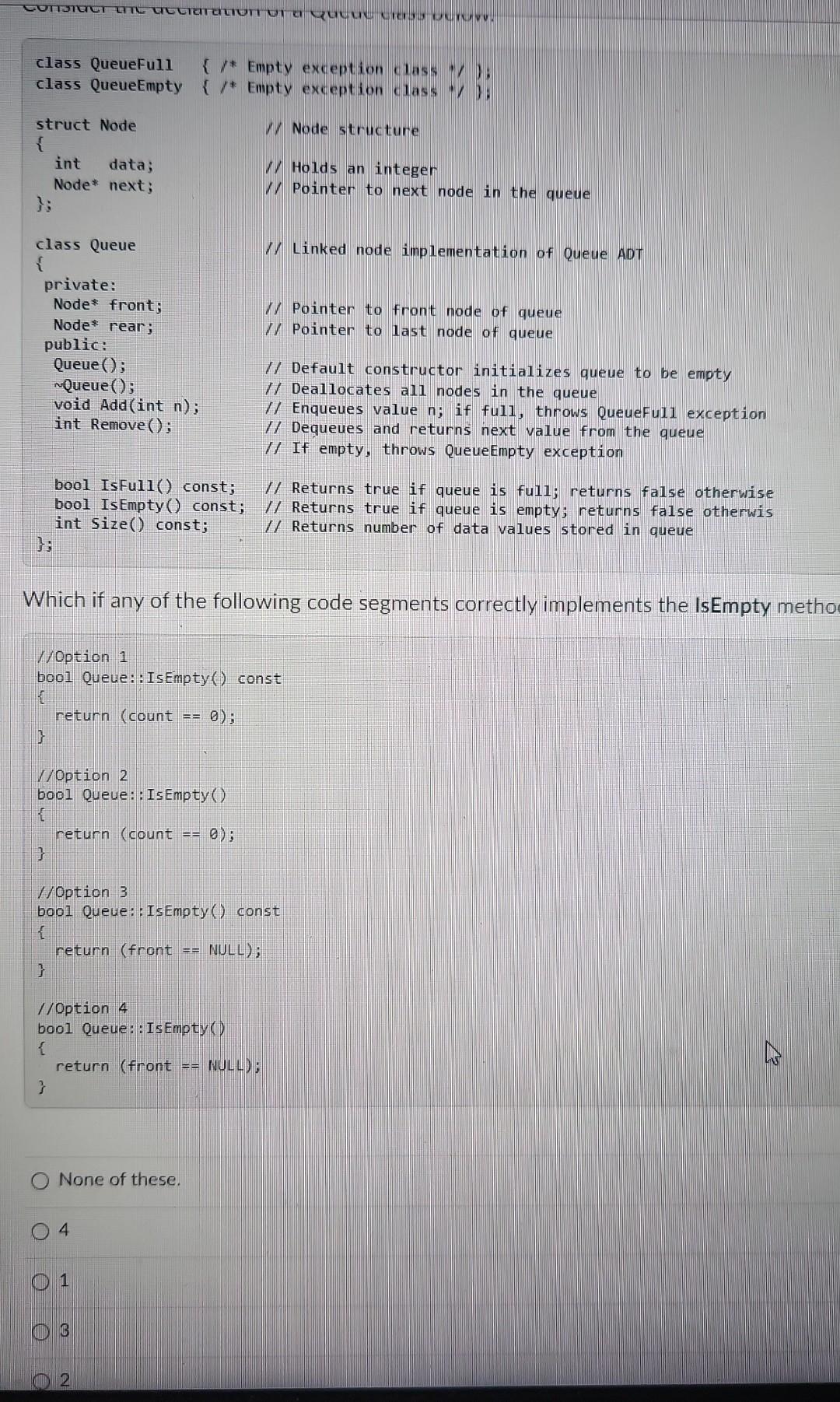Solved Which If Any Of The Following Code Segments Correctly