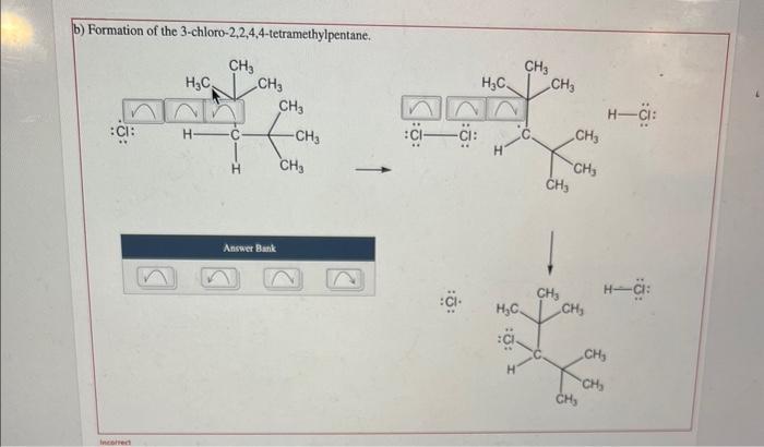 Solved b) Formation of the | Chegg.com