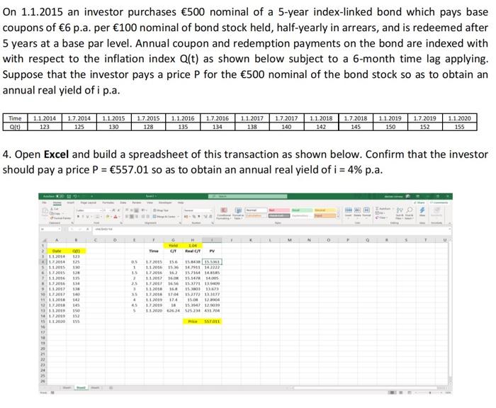 Solved what is the fomula for CF and Real CF in excel | Chegg.com