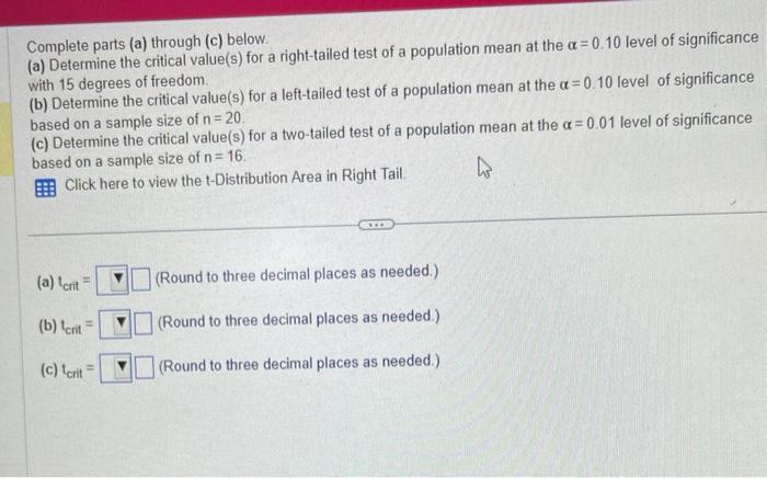 Solved Complete parts (a) through (c) below. (a) Determine | Chegg.com