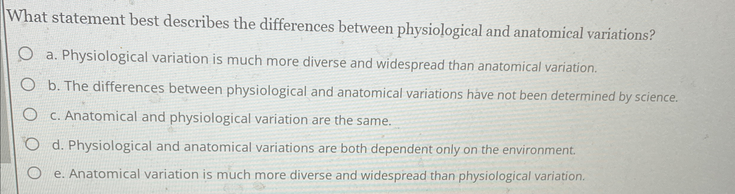 Solved What statement best describes the differences between | Chegg.com