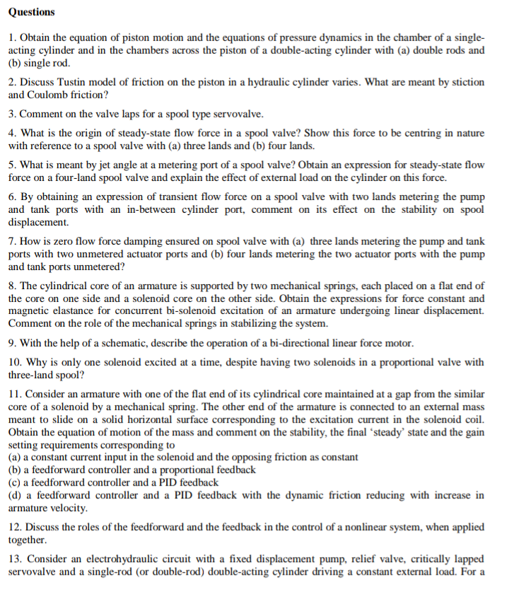 Solved QuestionsObtain the equation of piston motion and the | Chegg.com