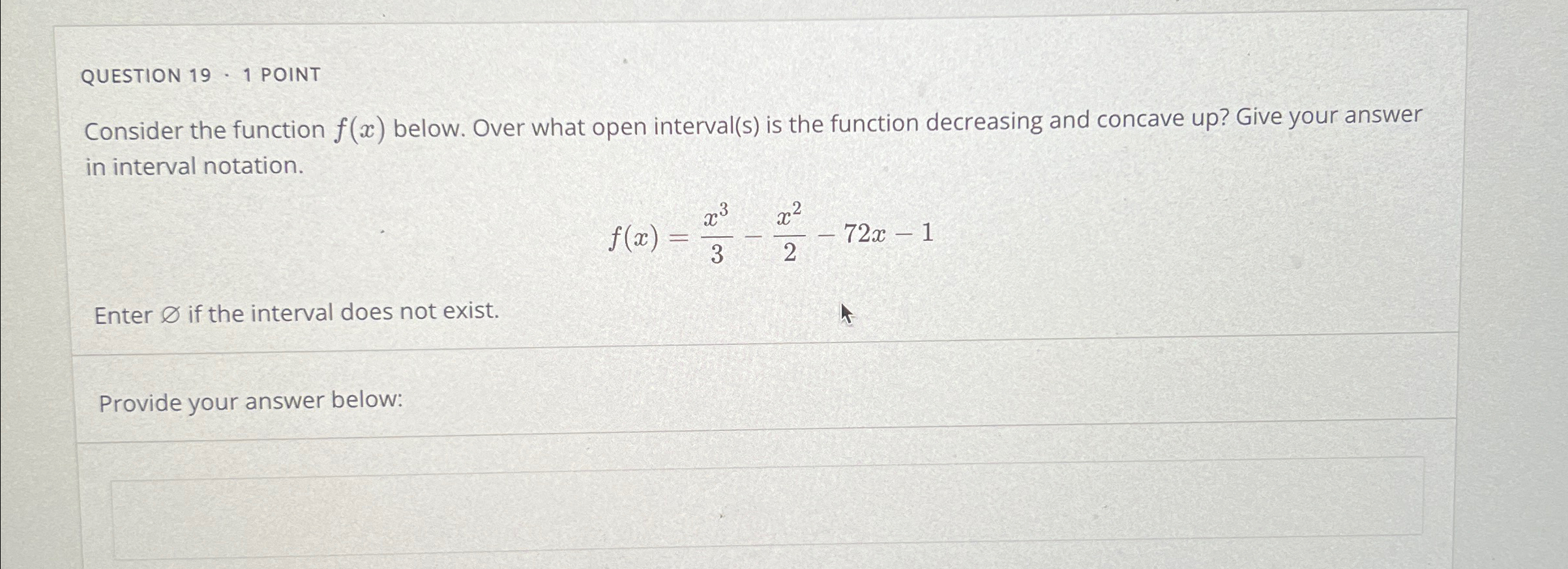 Solved Question 19 1 ﻿pointconsider The Function F X