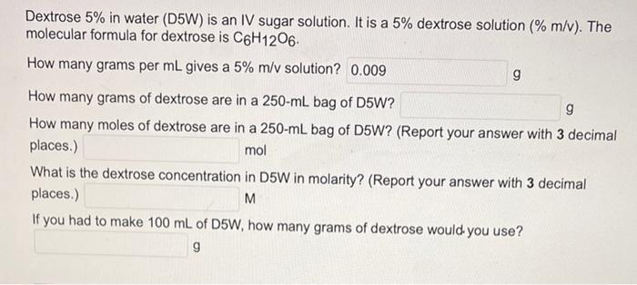 D5w Iv Solution