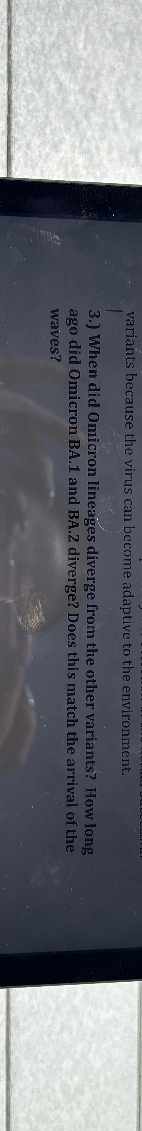 Solved variants because the virus can become adaptive to the | Chegg.com