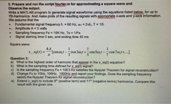 Solved rocadure 1. Prepare and run a simple MATLAB script: | Chegg.com