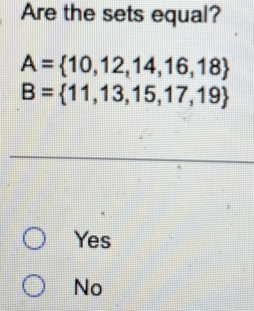 Solved Are the sets | Chegg.com