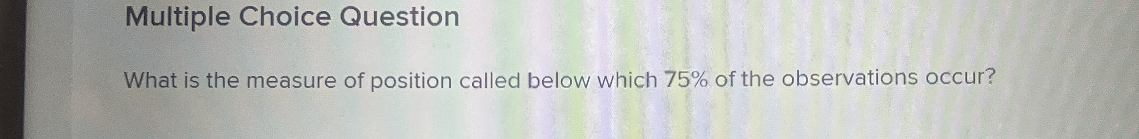Solved Multiple Choice QuestionWhat is the measure of | Chegg.com