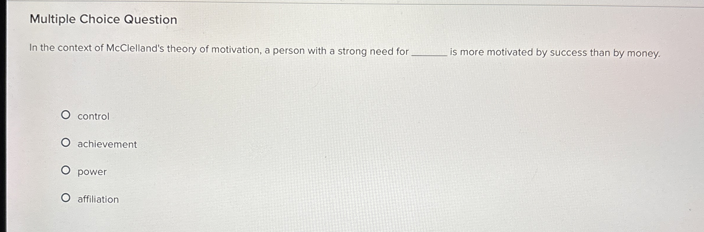 Solved Multiple Choice QuestionIn the context of | Chegg.com