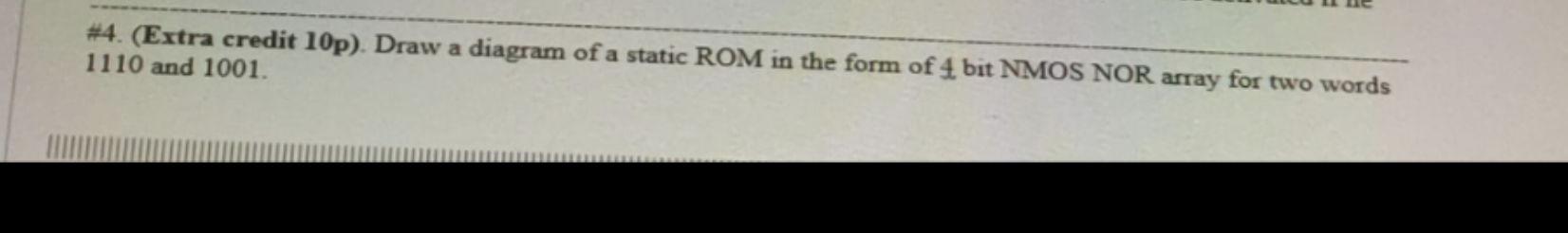 Solved #4. (Extra credit 10p). Draw a diagram of a static | Chegg.com