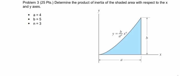 Solved Problem 3 (25 Pts.) Determine the product of inertia | Chegg.com Solved Problem 3 (25 Pts.) Determine the product of inertia | Chegg.com