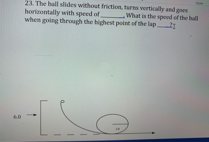 Solved Styles 23. The ball slides without friction, turns | Chegg.com