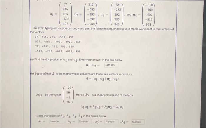 Solved 57 745 265 -508 497 -960 To avoid typing errors, you | Chegg.com