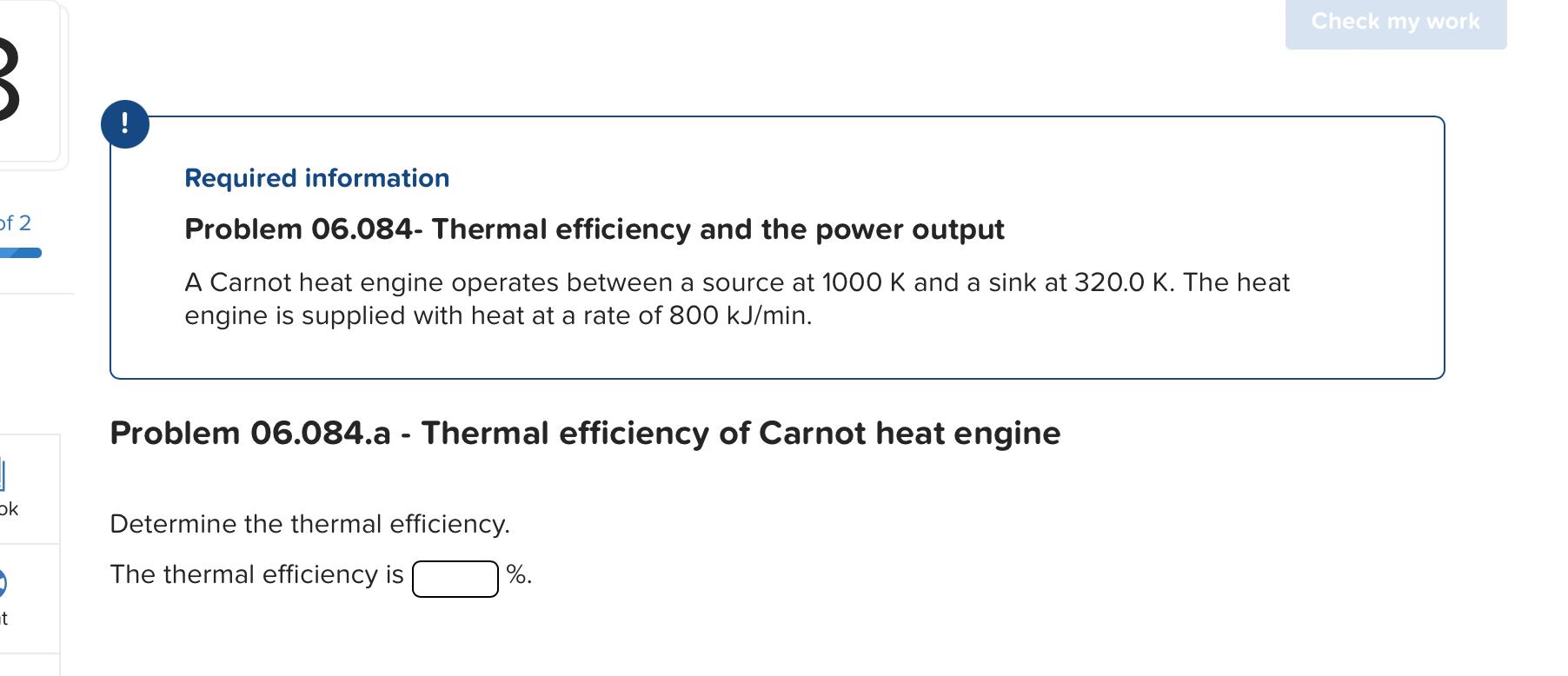 Solved Check my work!Required informationProblem 06.084- | Chegg.com