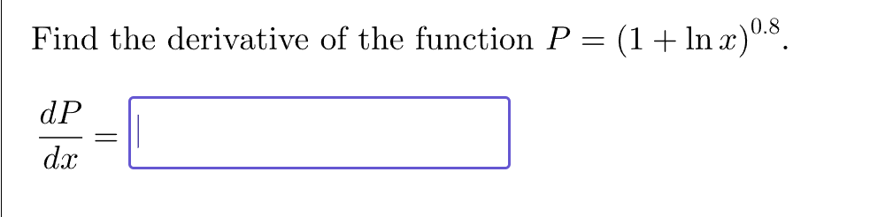 Solved Find the derivative of the function | Chegg.com