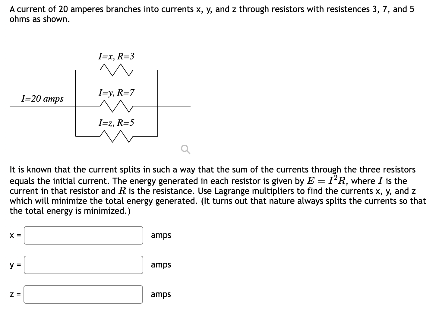 Solved It is known that the current splits in such a way | Chegg.com