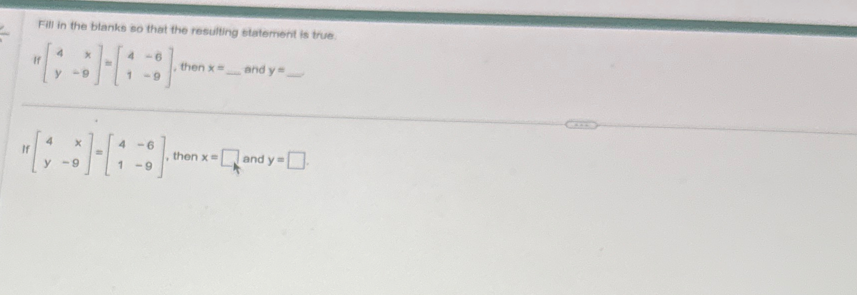 Solved Fil in the blanks so that the resulting statement is | Chegg.com