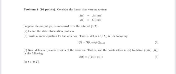 Solved Problem 8 (10 points). Consider the linear time | Chegg.com