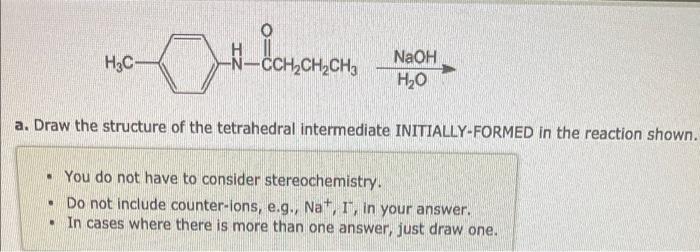 Solved o NHCH3 H20 H2SO4 a. Draw the structure of the | Chegg.com