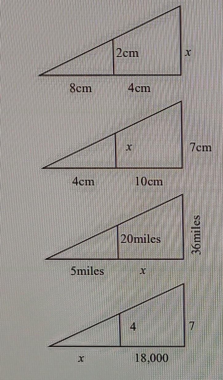 Solved Find the missing sides in each figure below: | Chegg.com