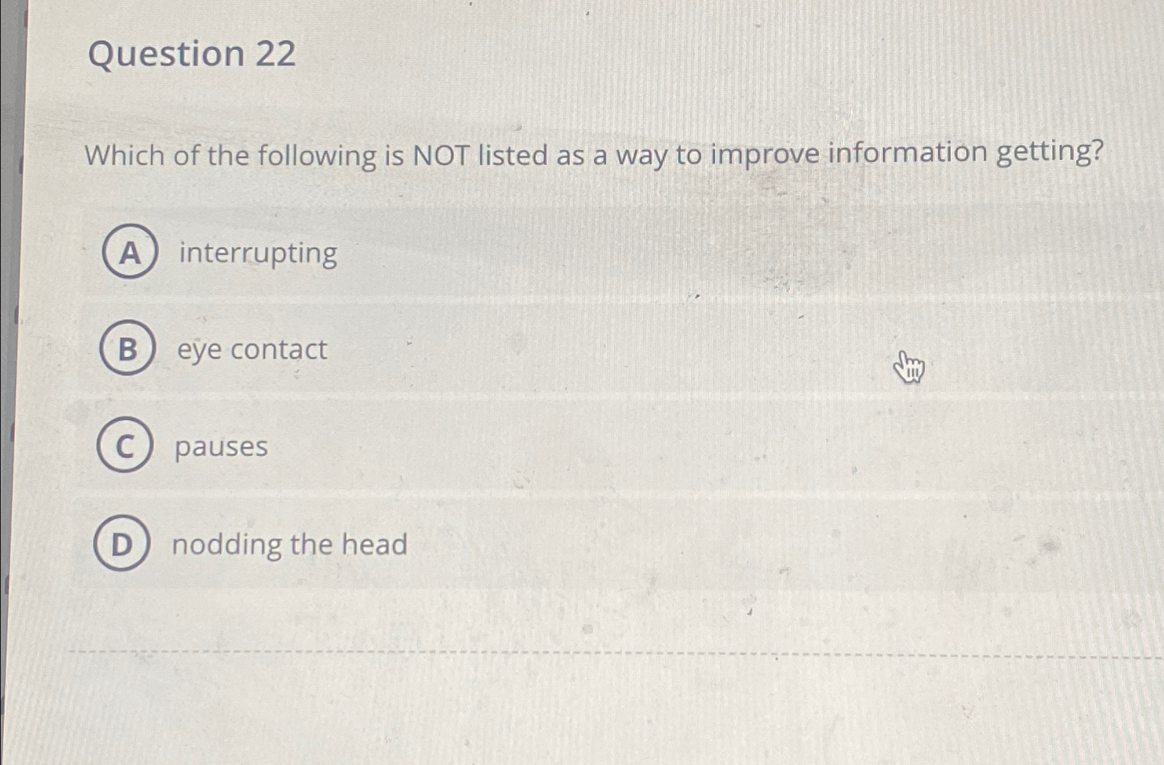 Solved Question 22Which of the following is NOT listed as a | Chegg.com
