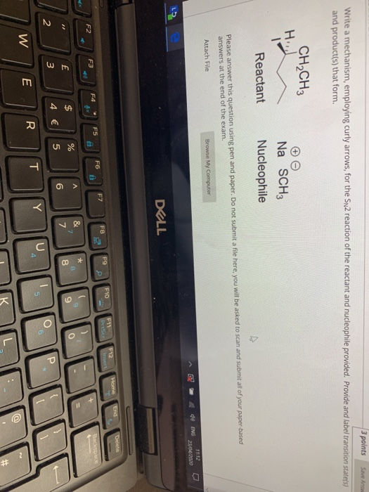 Solved 3 points Save As Write a mechanism, employing curly | Chegg.com