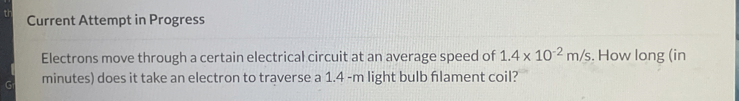 Solved Current Attempt in ProgressElectrons move through a | Chegg.com