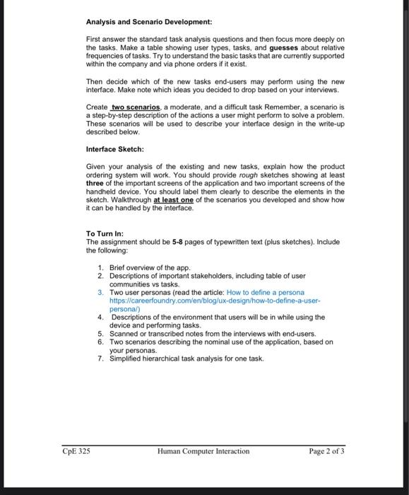 Solved Your task: Build user profile: decide who are the | Chegg.com