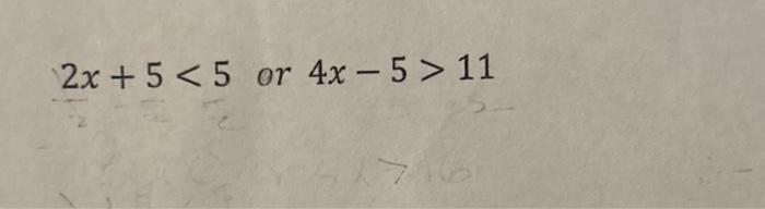 Solved 2x+5 11 | Chegg.com