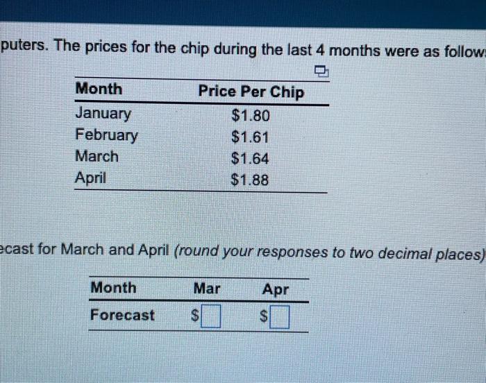 Solved b) Using a 3-month moving average, calculate the | Chegg.com