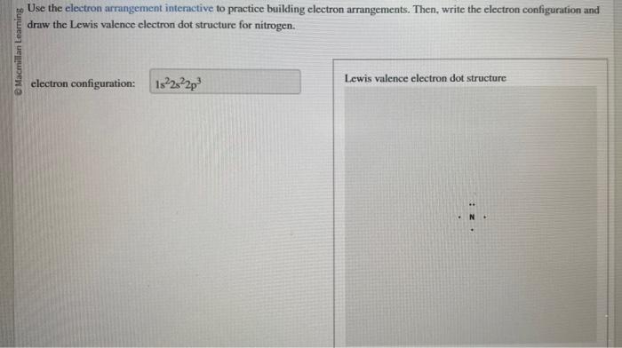 Solved Use the electron arrangement internctive to practice | Chegg.com