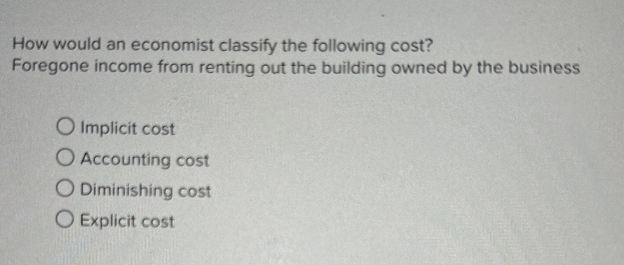 Solved How would an economist classify the following | Chegg.com