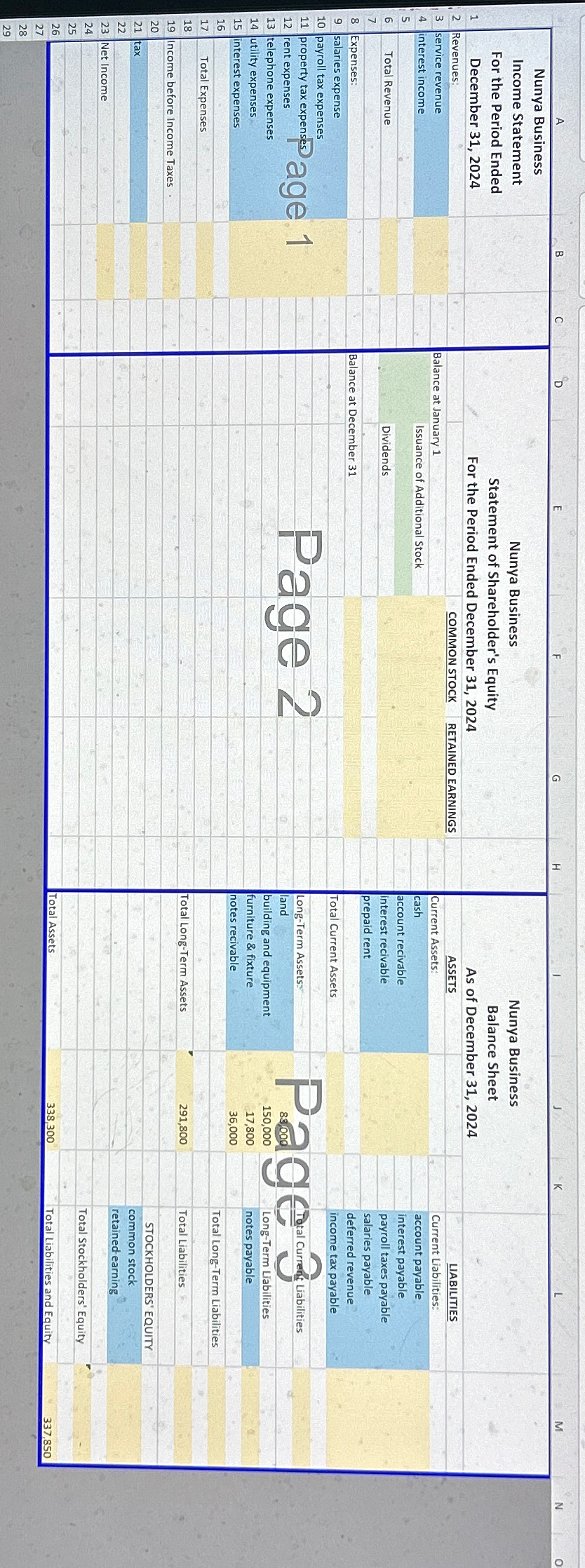 Spread sheet id 9646 | Chegg.com