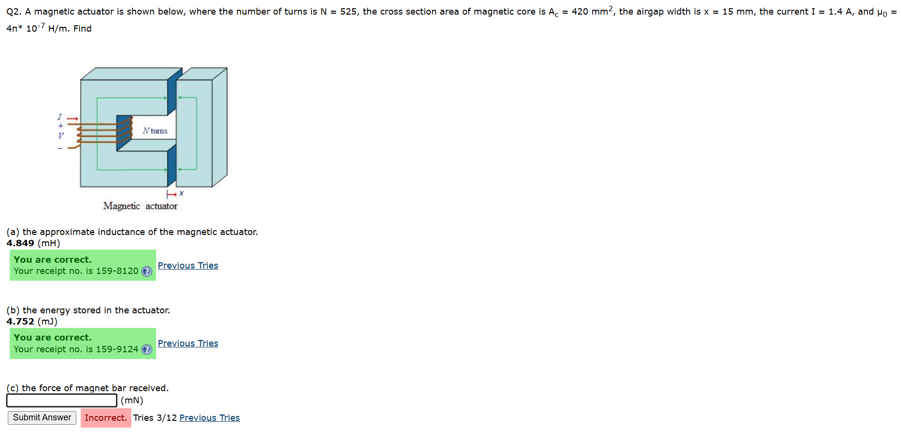 Solved \( 4 ﻿n^{*} 10^{-7} \mathrm{H} / \mathrm{m} \). ﻿Find | Chegg.com