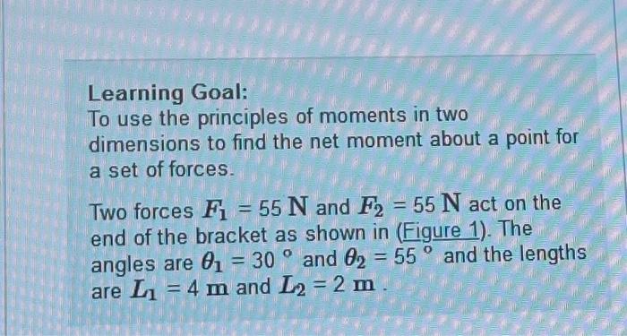 Solved Learning Goal: To use the principles of moments in | Chegg.com