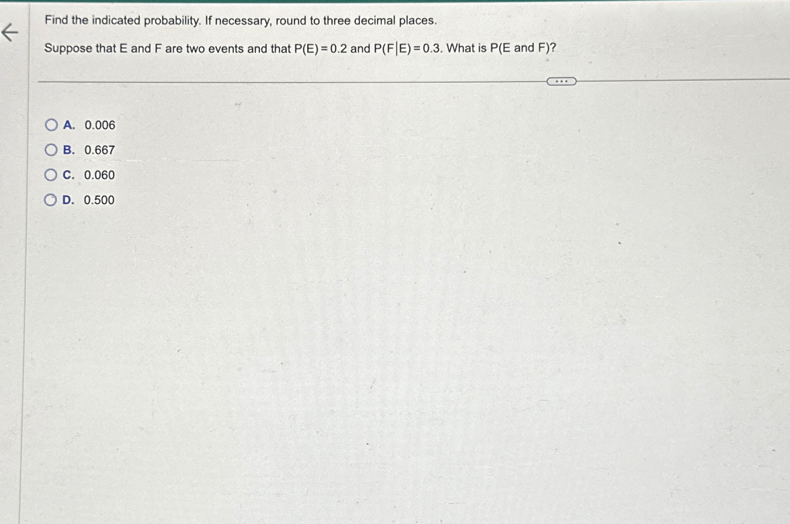 Solved Find the indicated probability. If necessary, round | Chegg.com