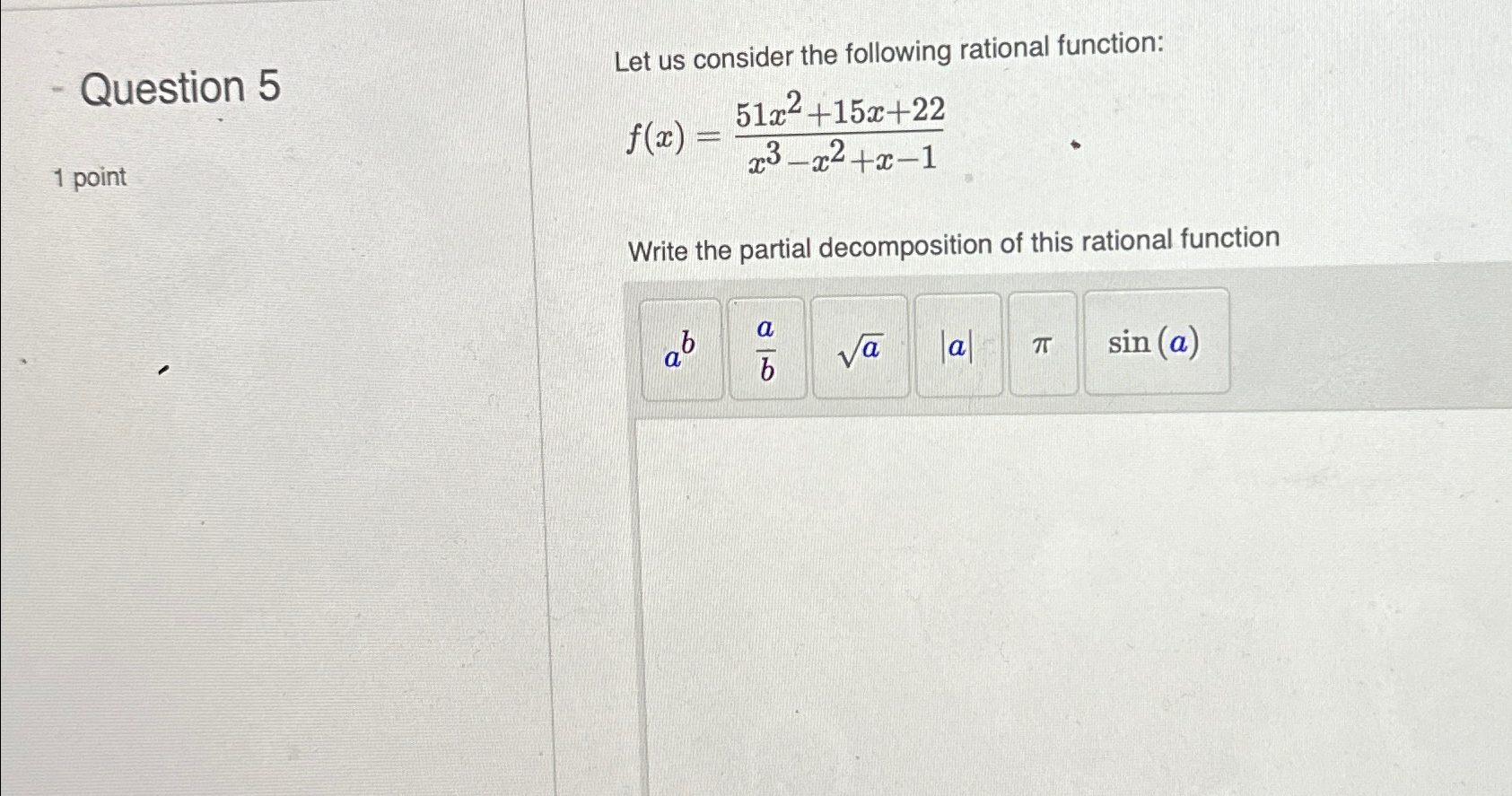 Solved Question 51 pointLet us consider the following | Chegg.com Solved Question 51 pointLet us consider the following | Chegg.com