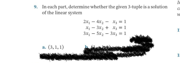 Solved In Each Part Determine Whether The Given 3 Tuple Is