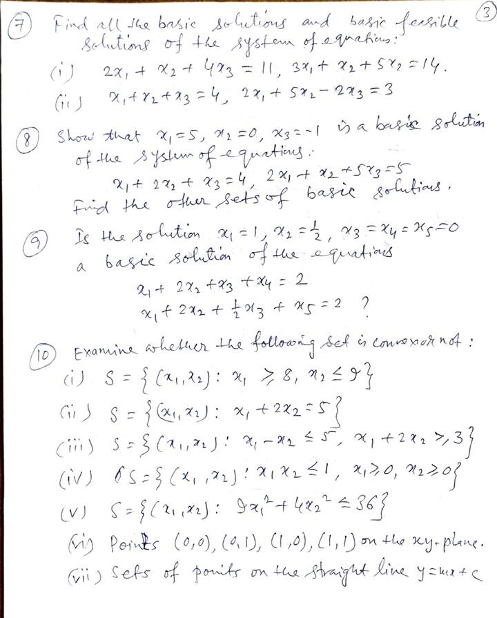 Solved 3 7 Find all the basic solutions and basic feasible | Chegg.com