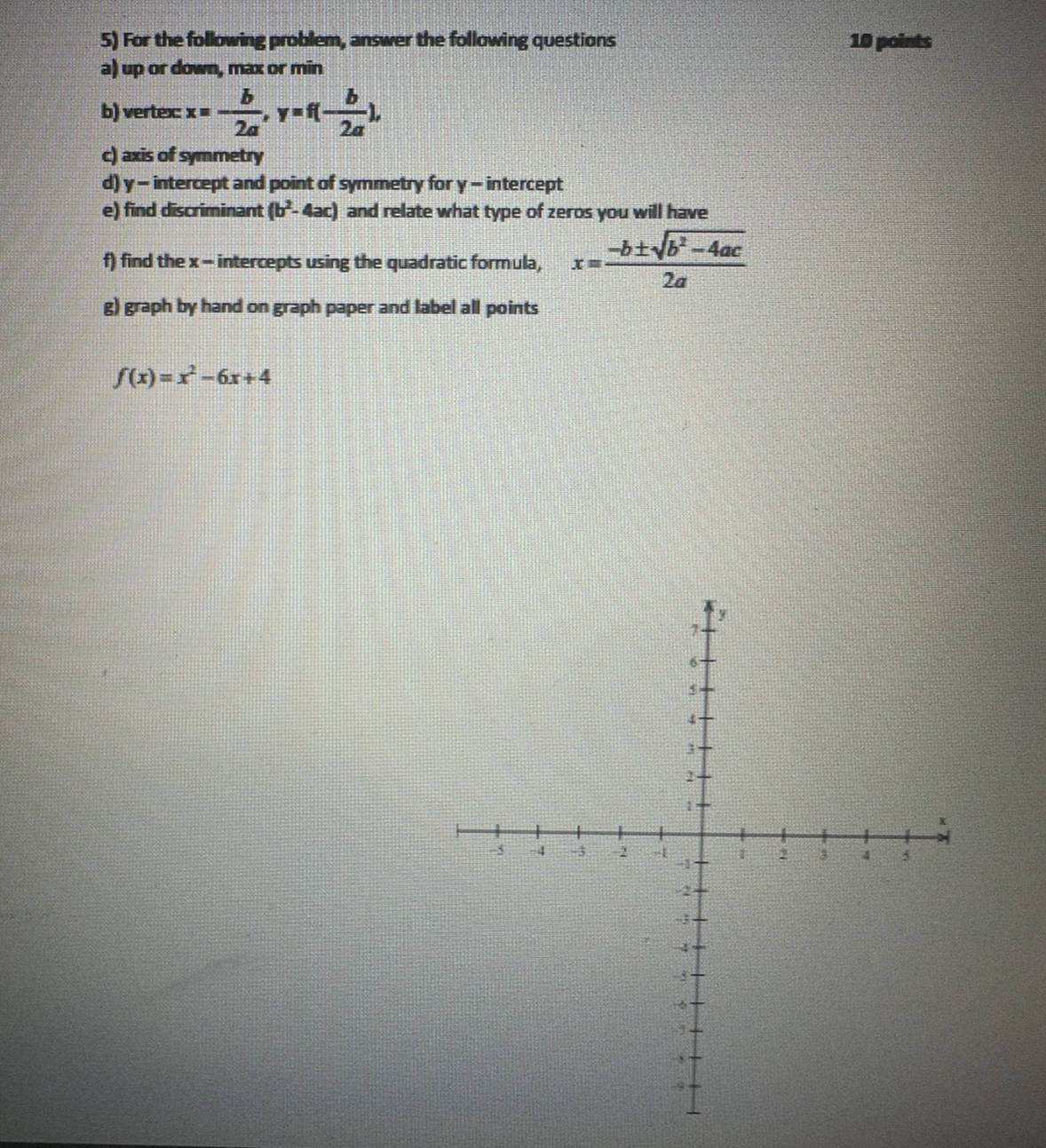 Solved For the following problem, answer the following | Chegg.com
