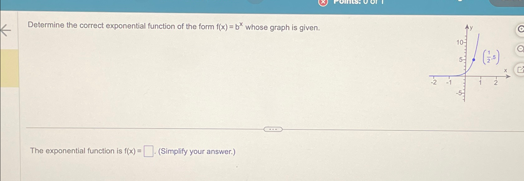 Solved Determine the correct exponential function of the | Chegg.com