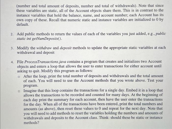 Solved File Account.java (see A Flexible Account Class | Chegg.com