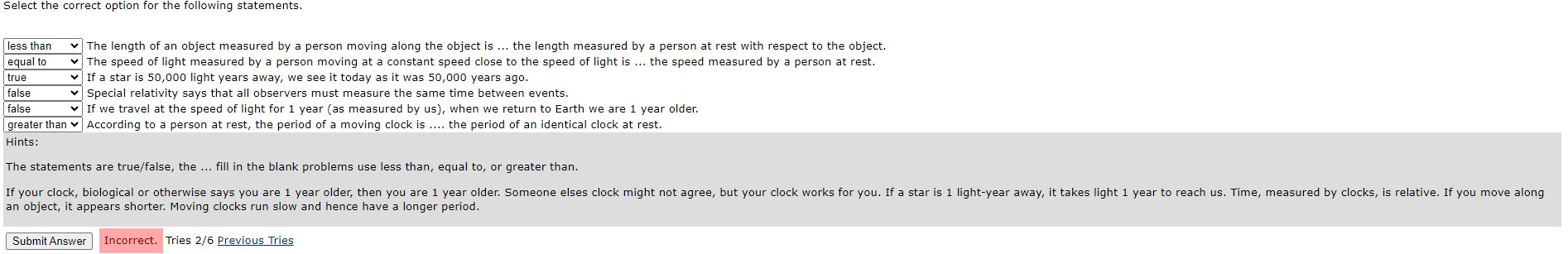 Solved Select the correct option for the following | Chegg.com